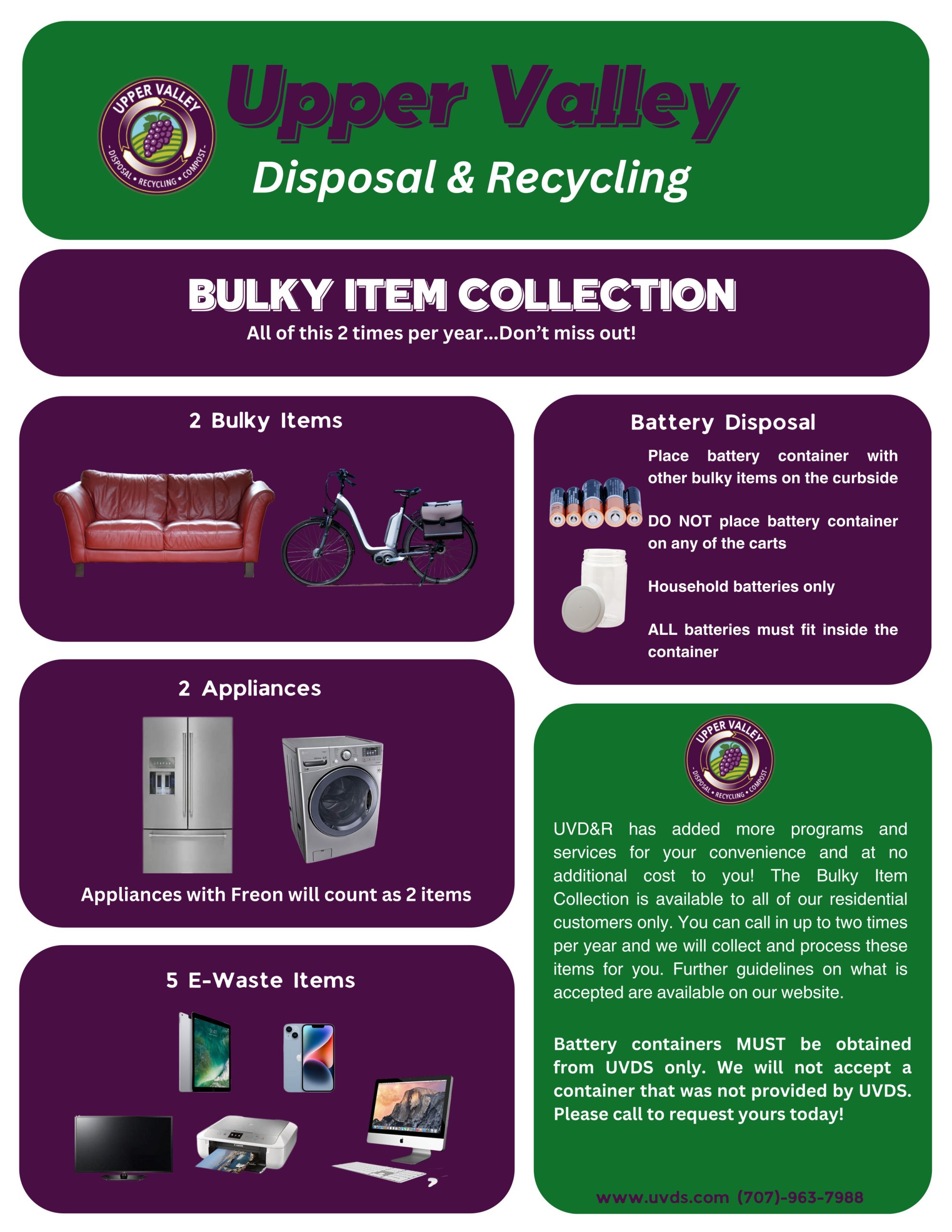 Newsletters and Downloads - Upper Valley Disposal Services